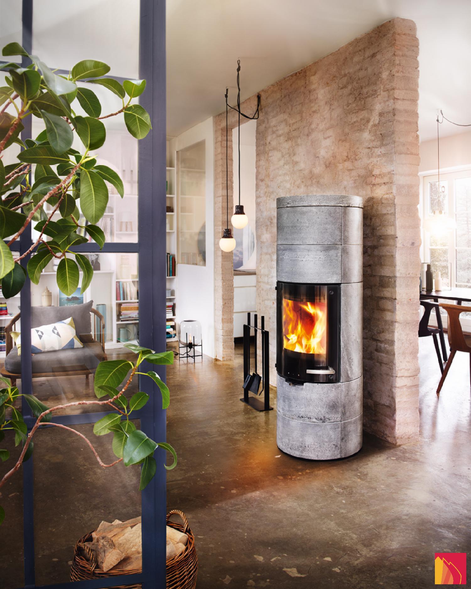 Skantherm Milano M - Wood stove with soapstone