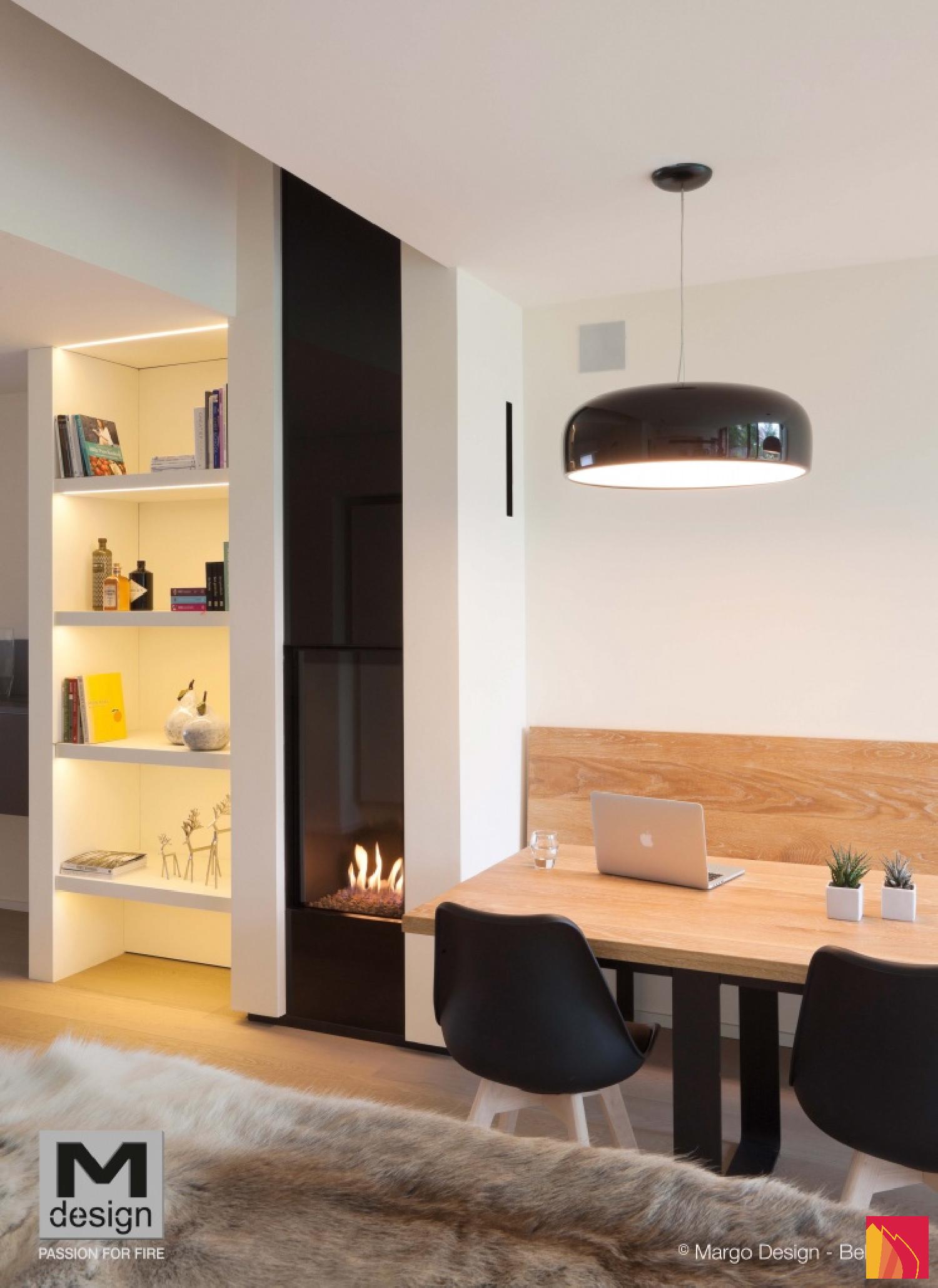 M-Design True Vision 550V - Gas fireplace - Frontale