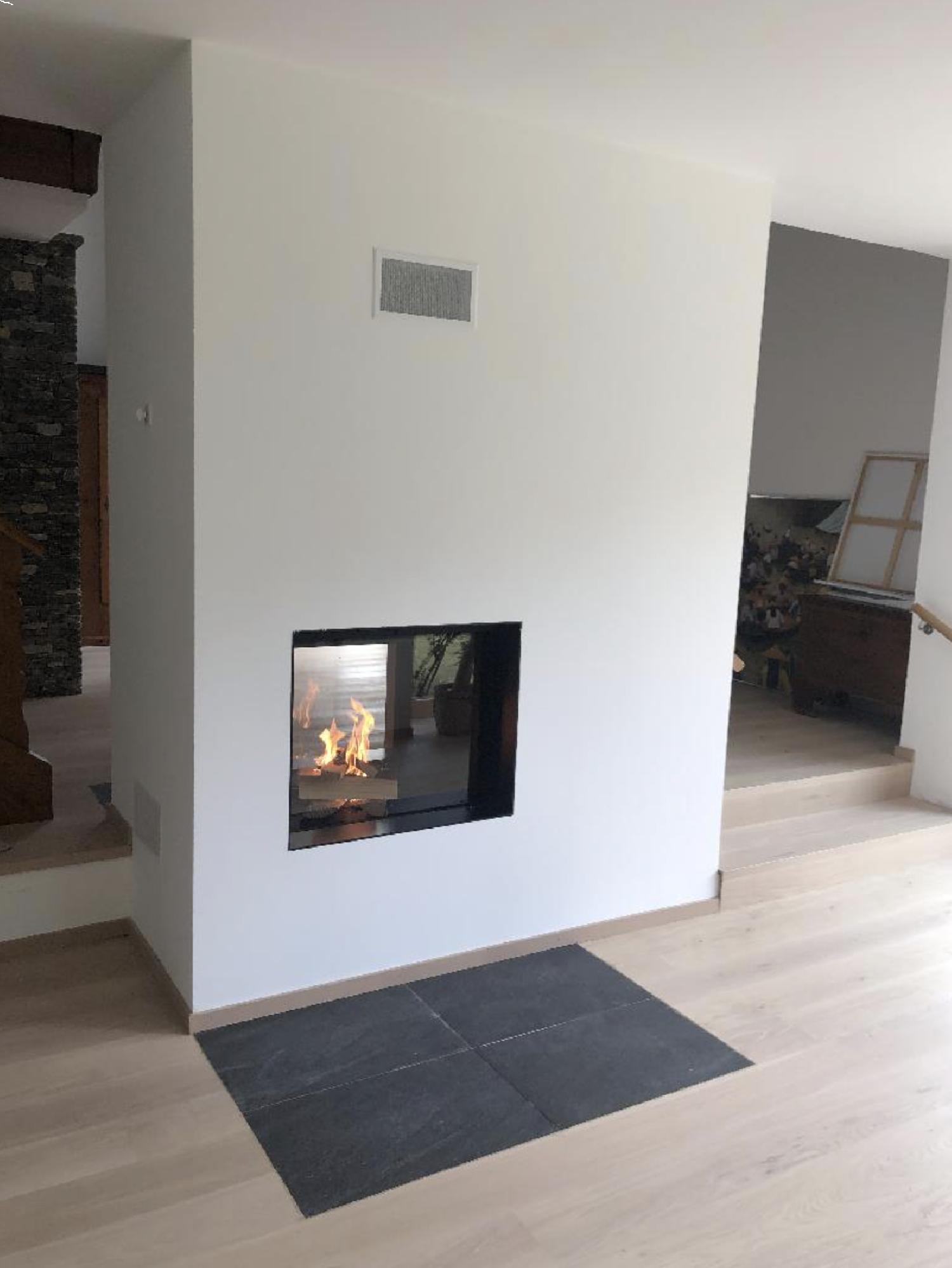 M-Design Luna Diamond 850DV - Wood burning fireplace - Tunnel