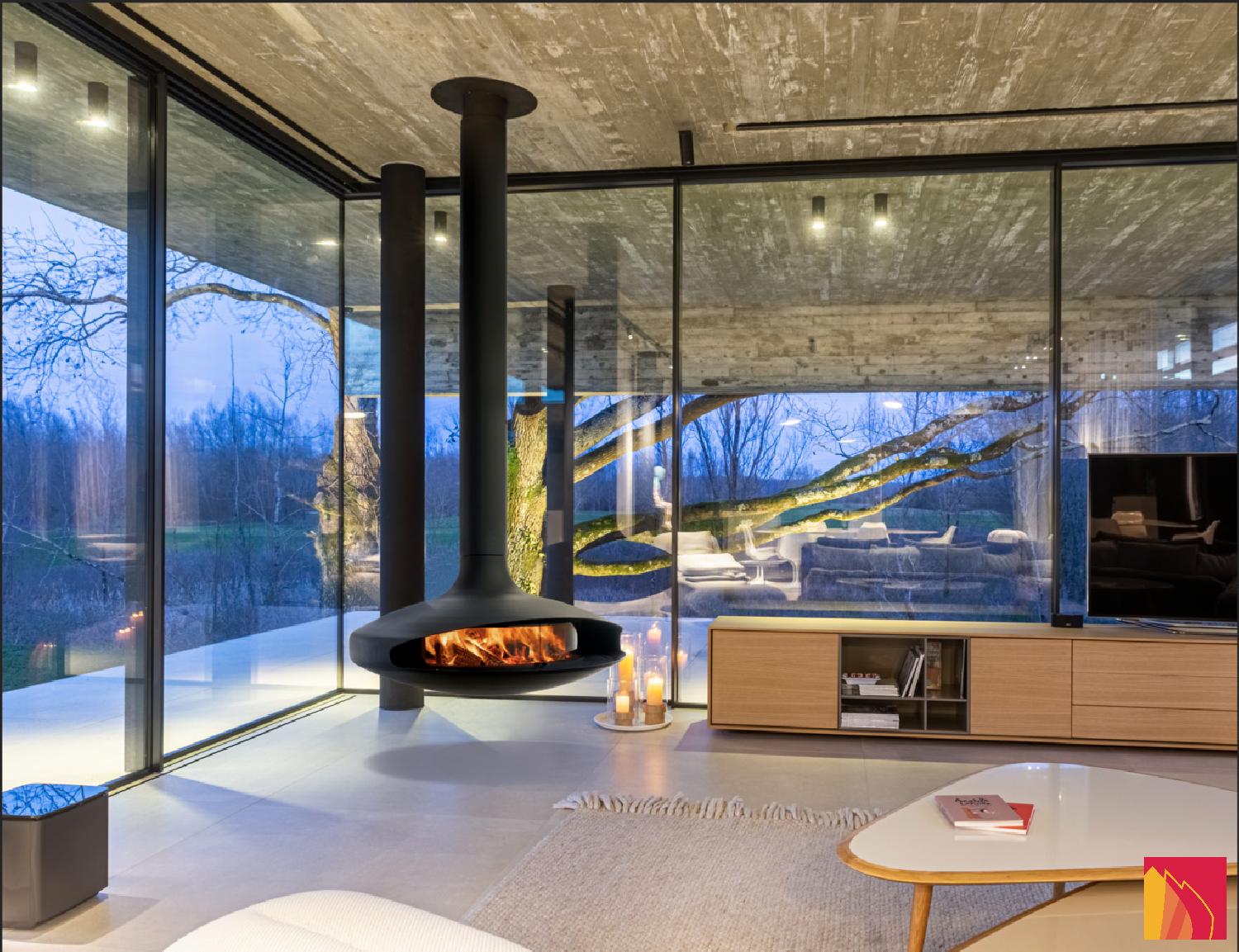 Focus GYROFOCUS glazed - Focus Wood Fireplace